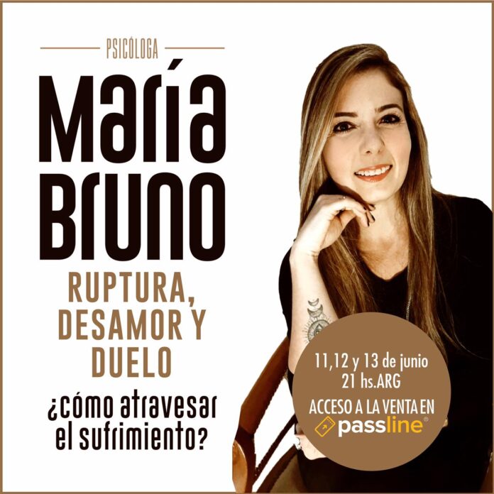 María Eugenia Bruno ofrecerá un taller virtual sobre ruptura, desamor y ...